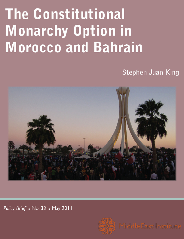 The Constitutional Monarchy Option in Morocco and Bahrain | Middle East ...